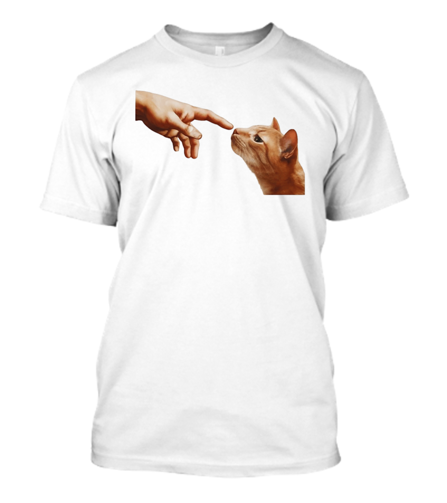The Creation Of Adam Cat Edition T-Shirt
