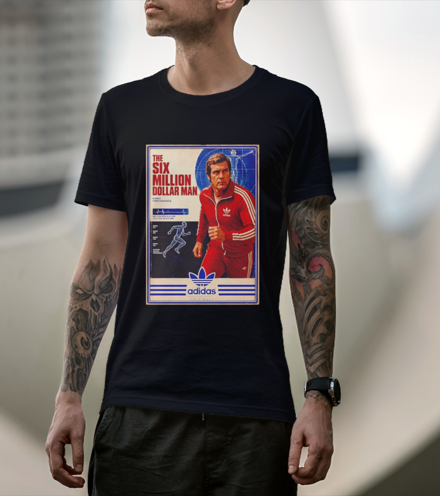 The Six Million Dollar Man Adidas Bionic Performance Originals T-Shirt