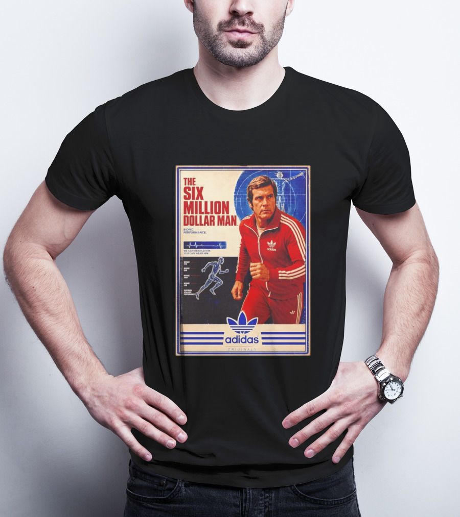 The Six Million Dollar Man Adidas Bionic Performance Originals T-Shirt