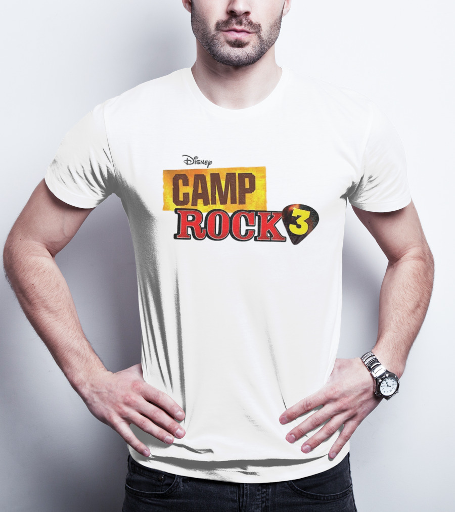 Disney Camp Rock 3 Logo And Guitar Pick T-Shirt