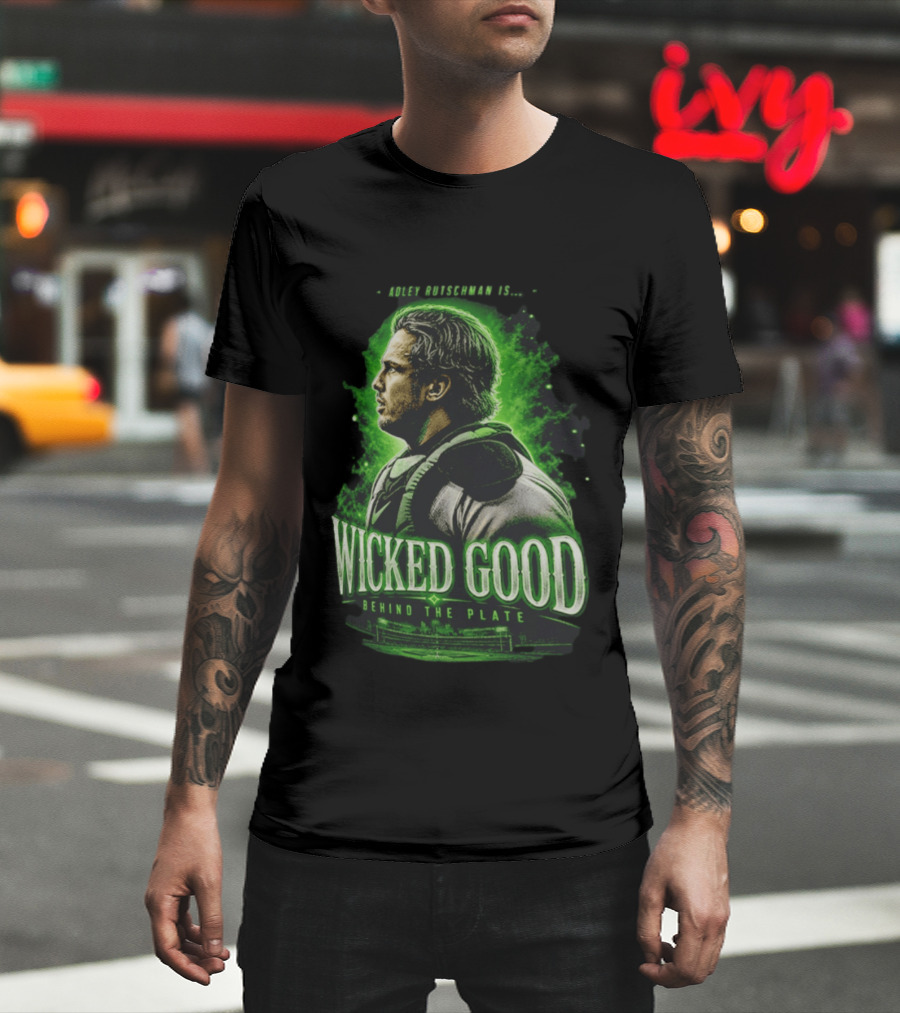 Adley Rutschman Wicked Good Behind The Plate Boston Red Sox Catcher T-Shirt