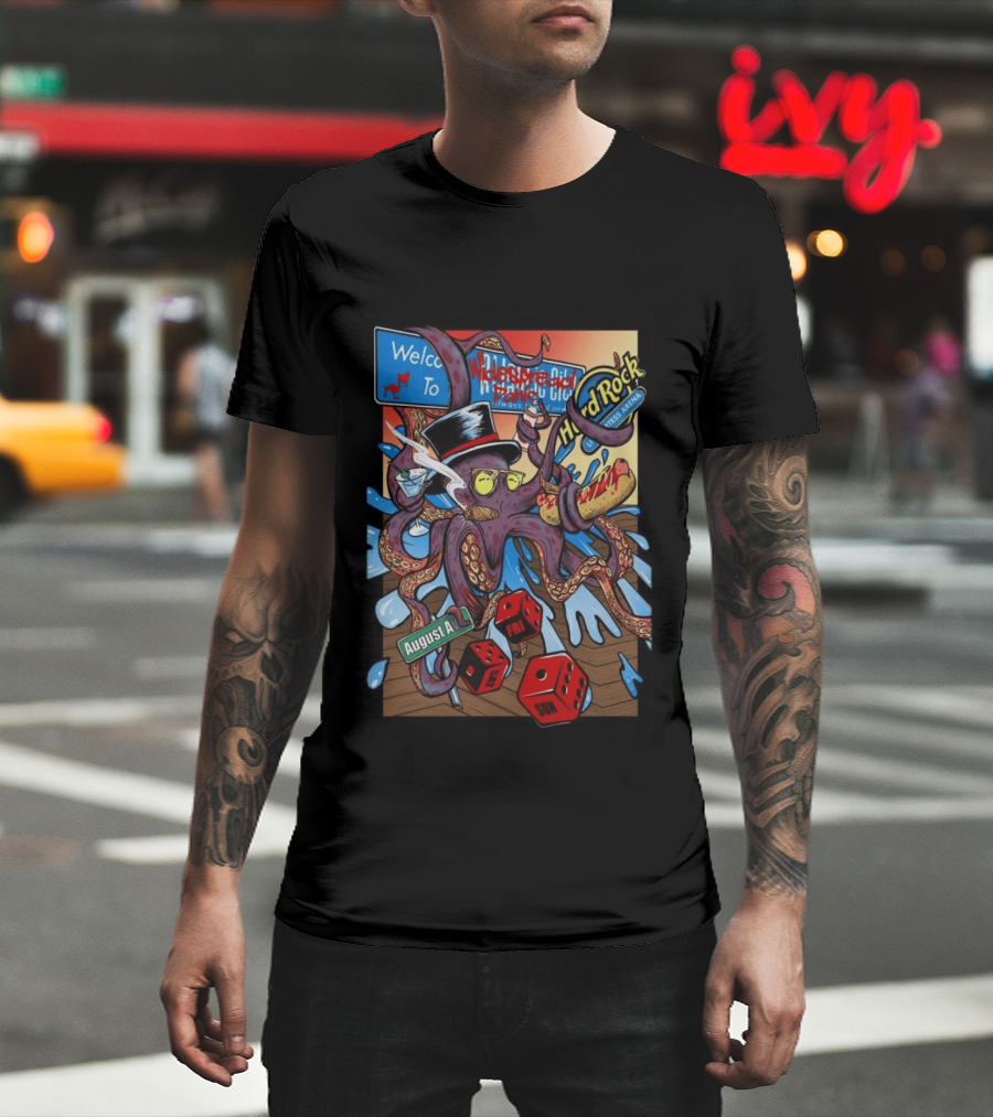 Widespread Panic Atlantic City Hard Rock Hotel And Casino August 14 16 2026 Event T-Shirt