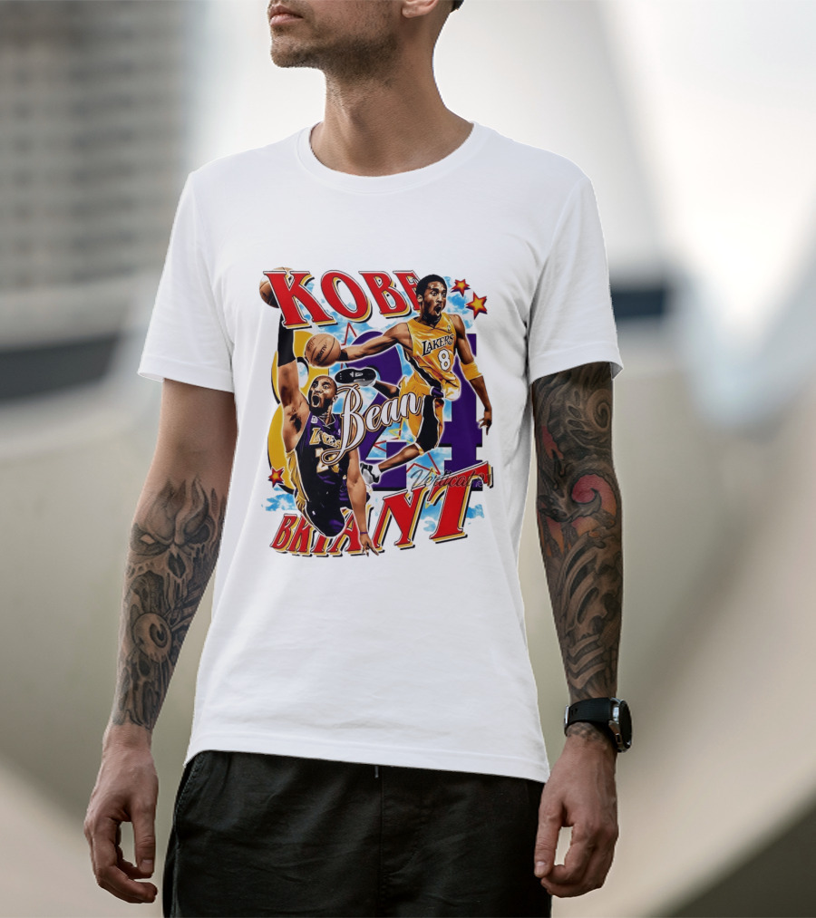 Kobe Bryant Bean Los Angeles Lakers 24 Dedication T-Shirt