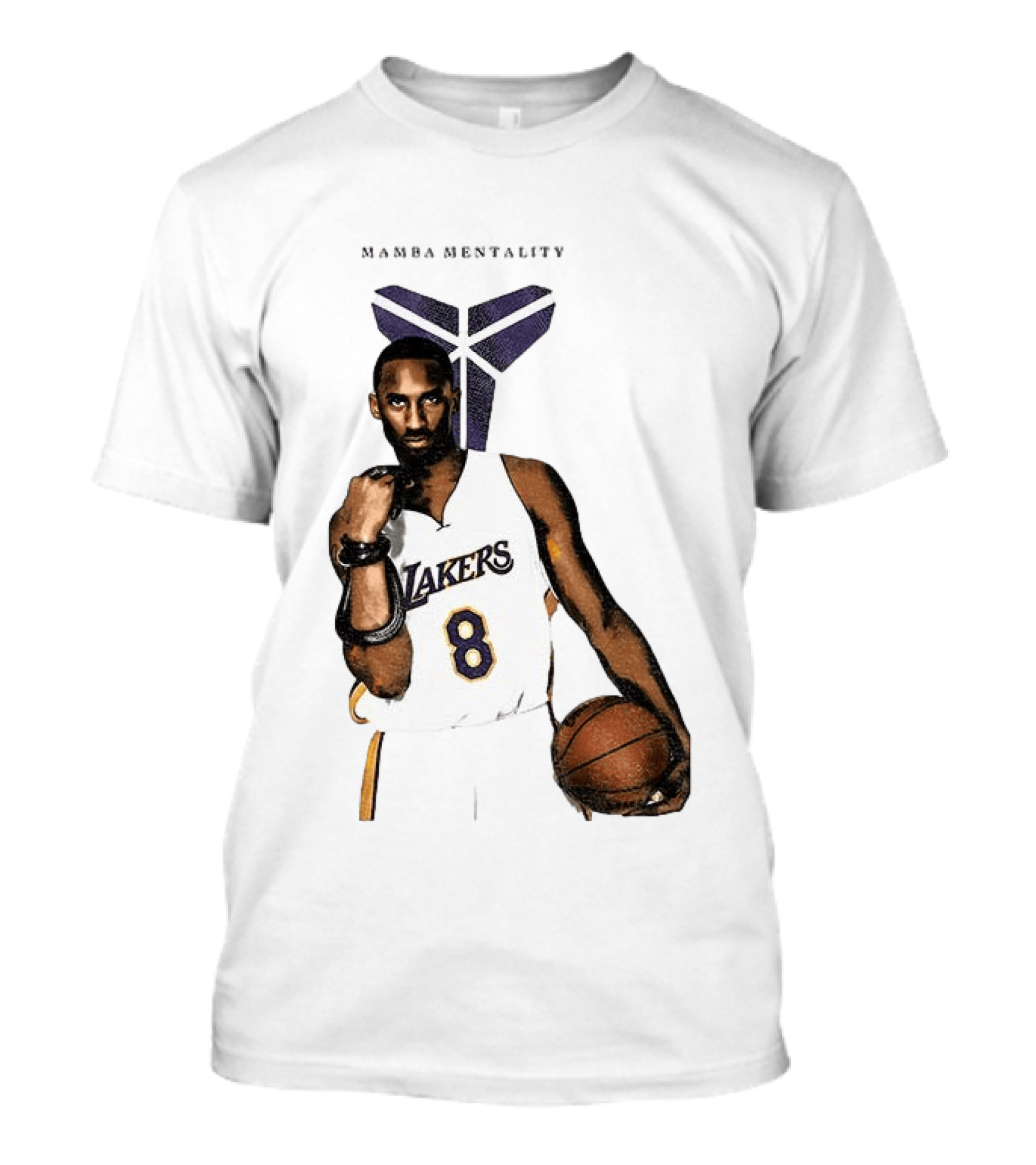 Kobe Bryant Mamba Mentality Los Angeles Lakers 8 Basketball Player T-Shirt