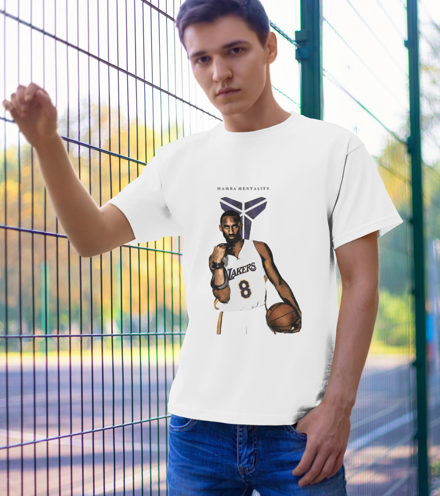 Kobe Bryant Mamba Mentality Los Angeles Lakers 8 Basketball Player T-Shirt