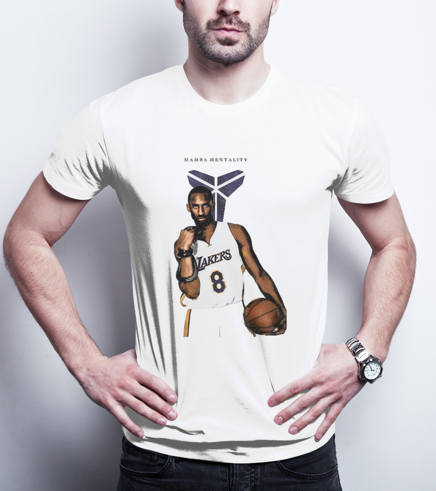 Kobe Bryant Mamba Mentality Los Angeles Lakers 8 Basketball Player T-Shirt