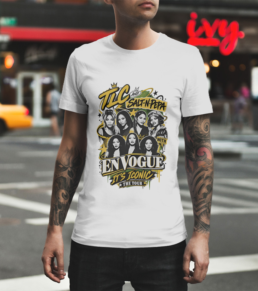 TLC Salt N Pepa En Vogue It's Iconic Tour T-Shirt