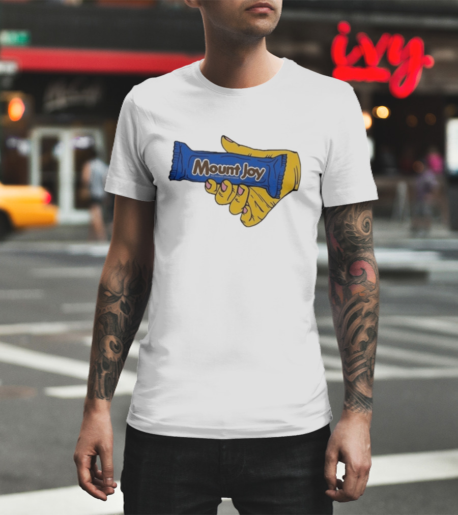 Mount Joy Candy Wrapper Hand Holding T-Shirt