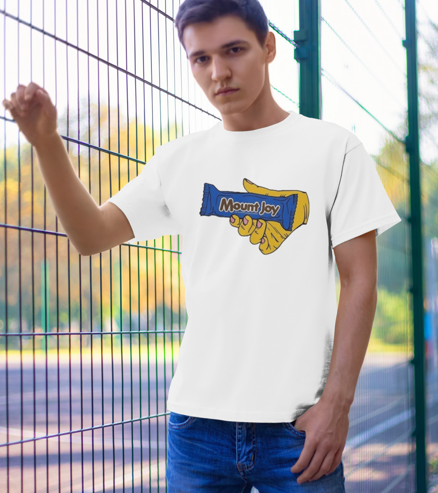 Mount Joy Candy Wrapper Hand Holding T-Shirt
