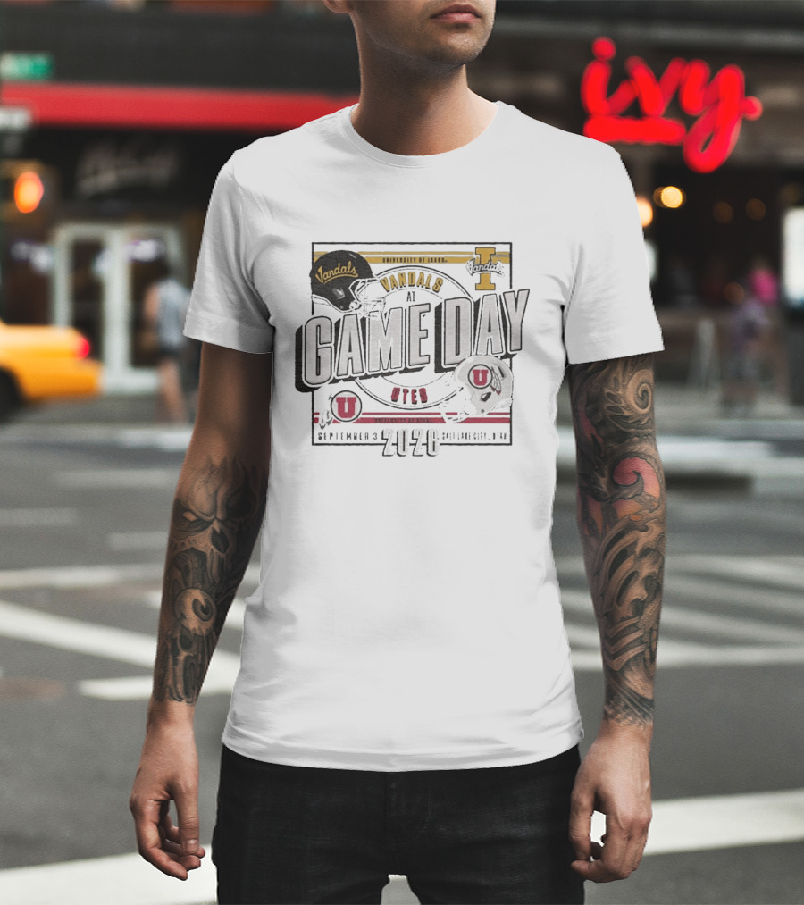 University Of Idaho Vandals At Utah Utes Game Day September 3 2026 Salt Lake City Utah T-Shirt