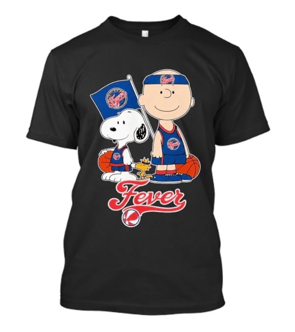 Indiana Fever Charlie Brown Snoopy WNBA Basketball Fever T-Shirt