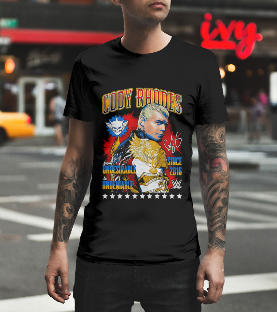 Cody Rhodes Unbreakable Since 2008 WWE Star Signature T-Shirt