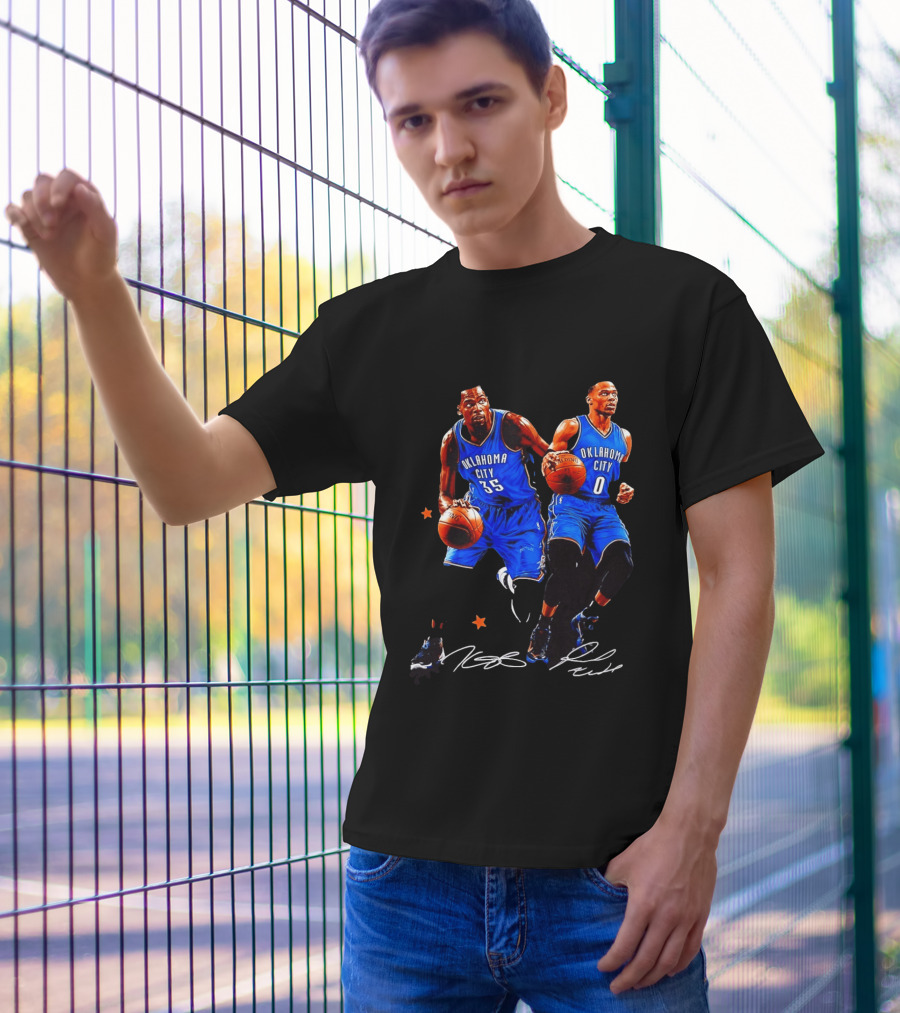Russell Westbrook Kevin Durant Oklahoma City Thunder NBA 35 0 T-Shirt