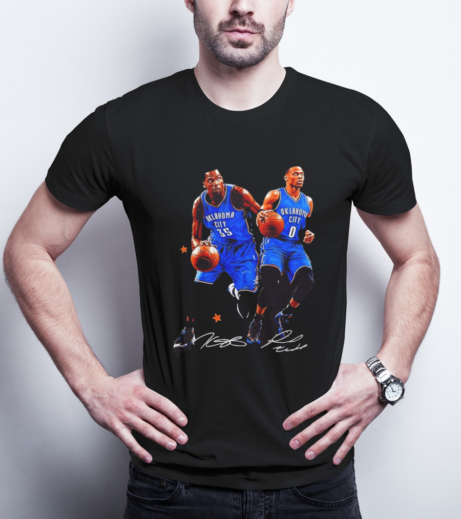 Russell Westbrook Kevin Durant Oklahoma City Thunder NBA 35 0 T-Shirt