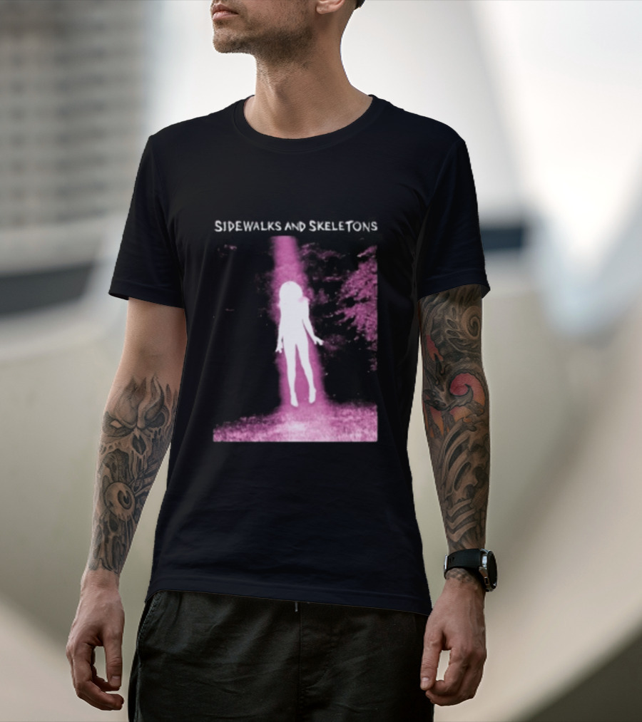 Sidewalks And Skeletons Ethereal Gothic Aesthetic Phantom Scene T-Shirt