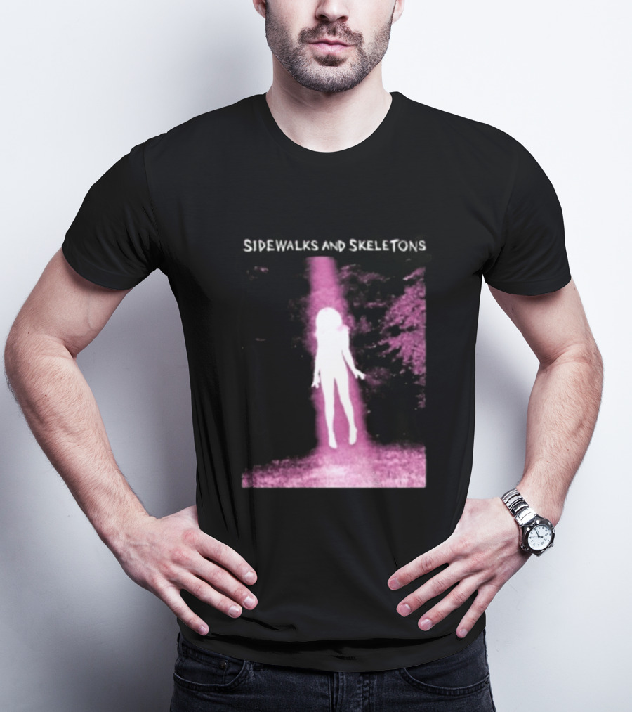 Sidewalks And Skeletons Ethereal Gothic Aesthetic Phantom Scene T-Shirt