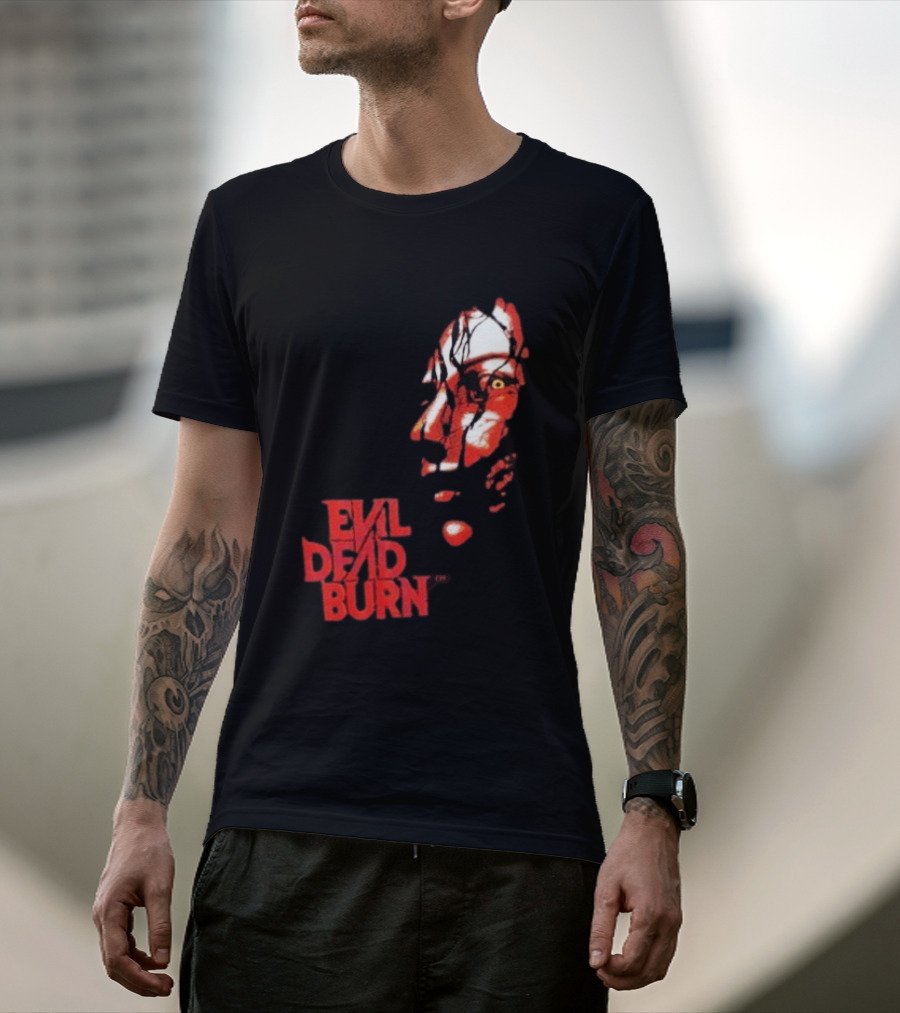 Halloween Horror Nights 2026 Evil Dead Burn Face Red T-Shirt