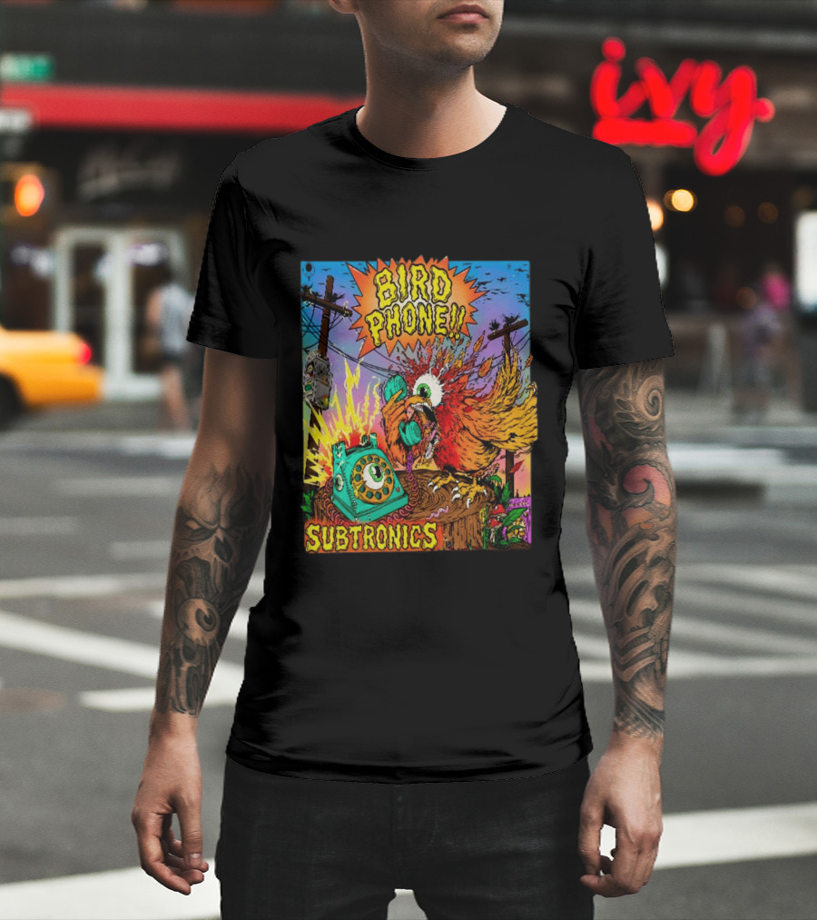SUBTRONICS Bird Phone 2026 Friday Explosion T-Shirt