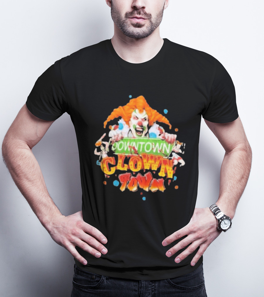 Halloween Horror Nights Downtown Clown Town Creepy Carnival Clown T-Shirt
