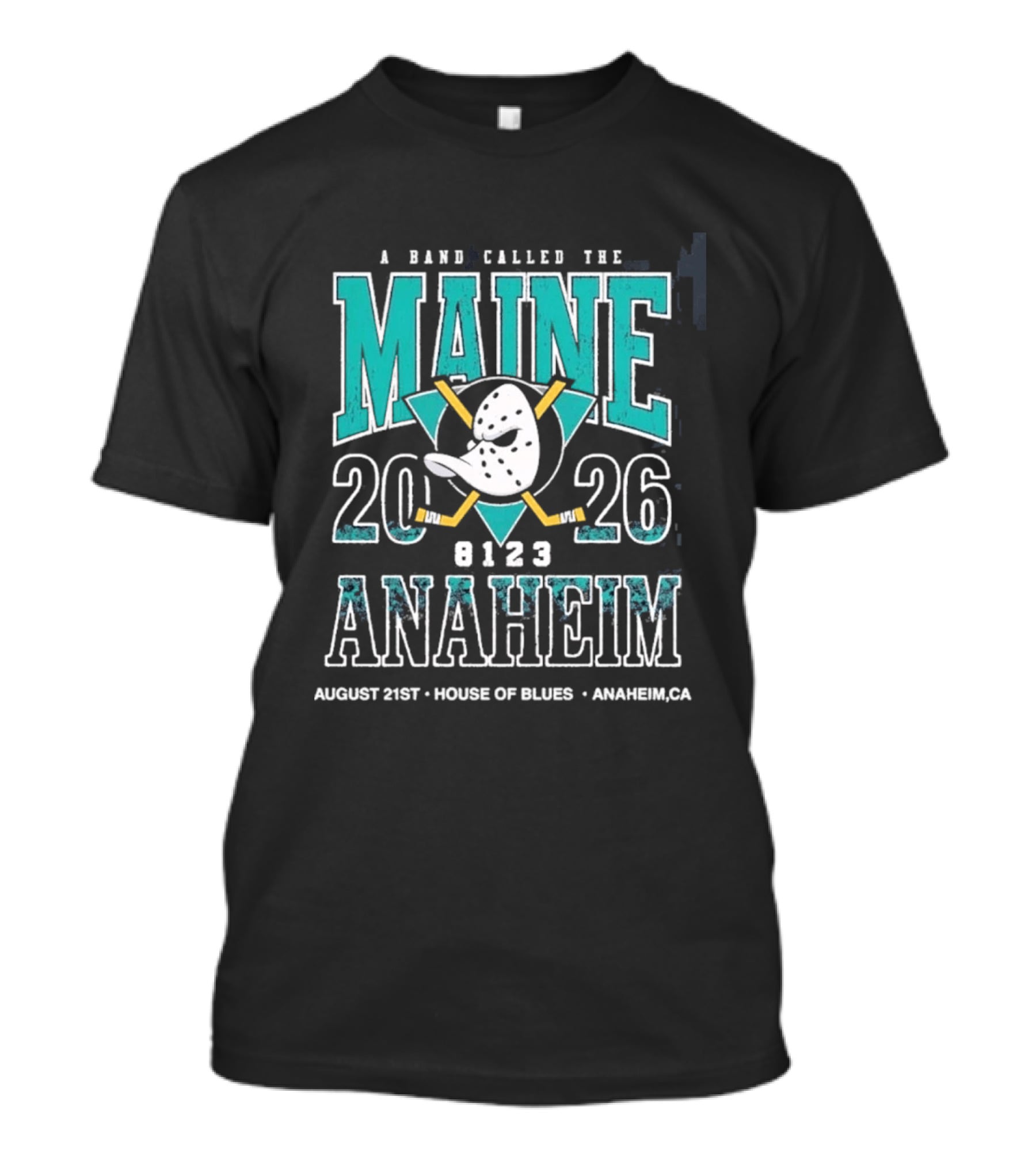 A Band Called The Maine 2026 Anaheim House Of Blues August 21 Event T-Shirt