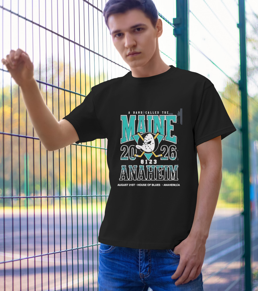 A Band Called The Maine 2026 Anaheim House Of Blues August 21 Event T-Shirt