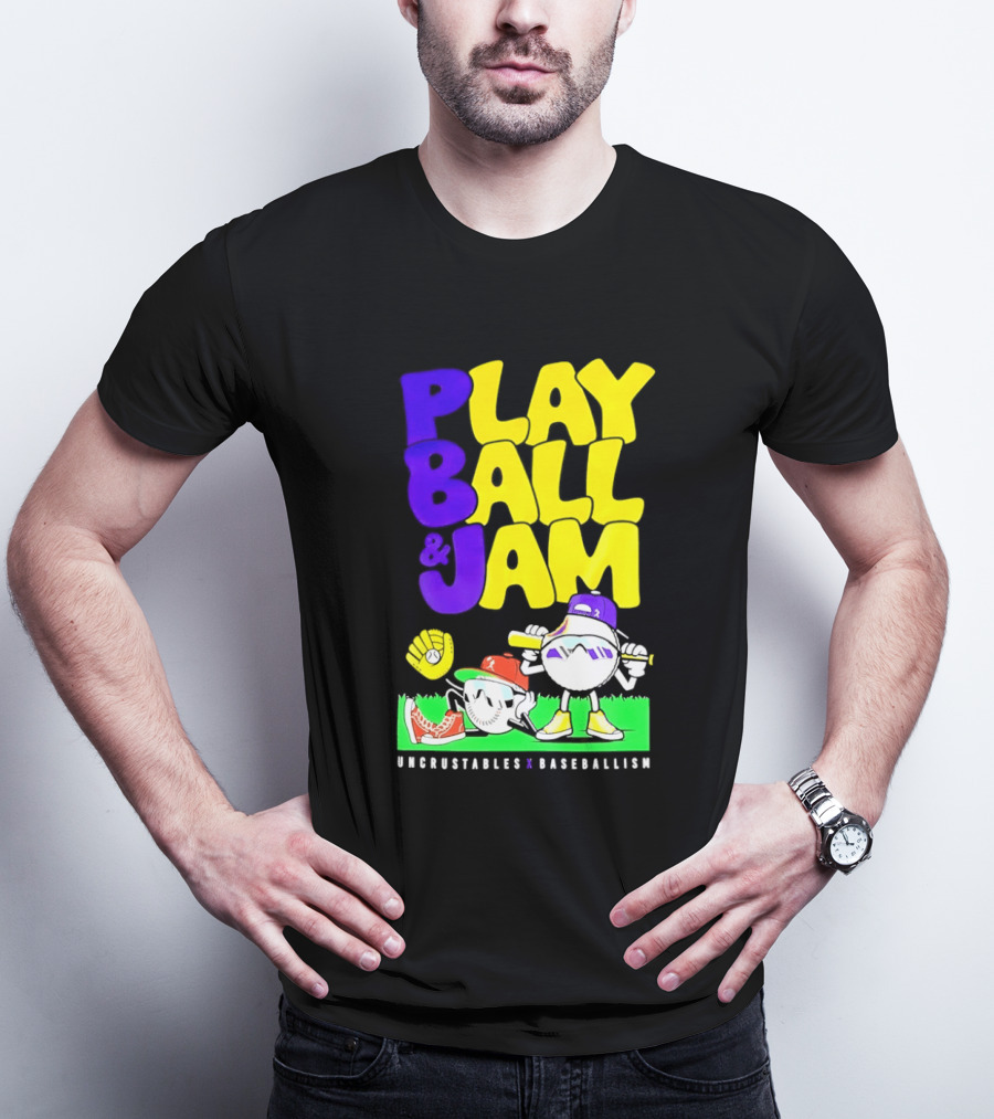 Play Ball Jam Uncrustables Baseball Fun T-Shirt