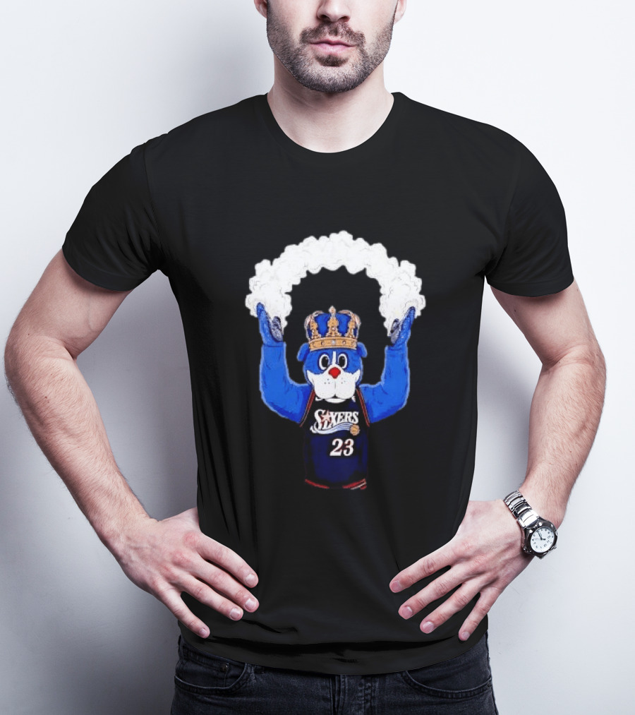 Philadelphia 76ers Franklin The Dog Mascot With Crown NBA 23 Play The Suns T-Shirt