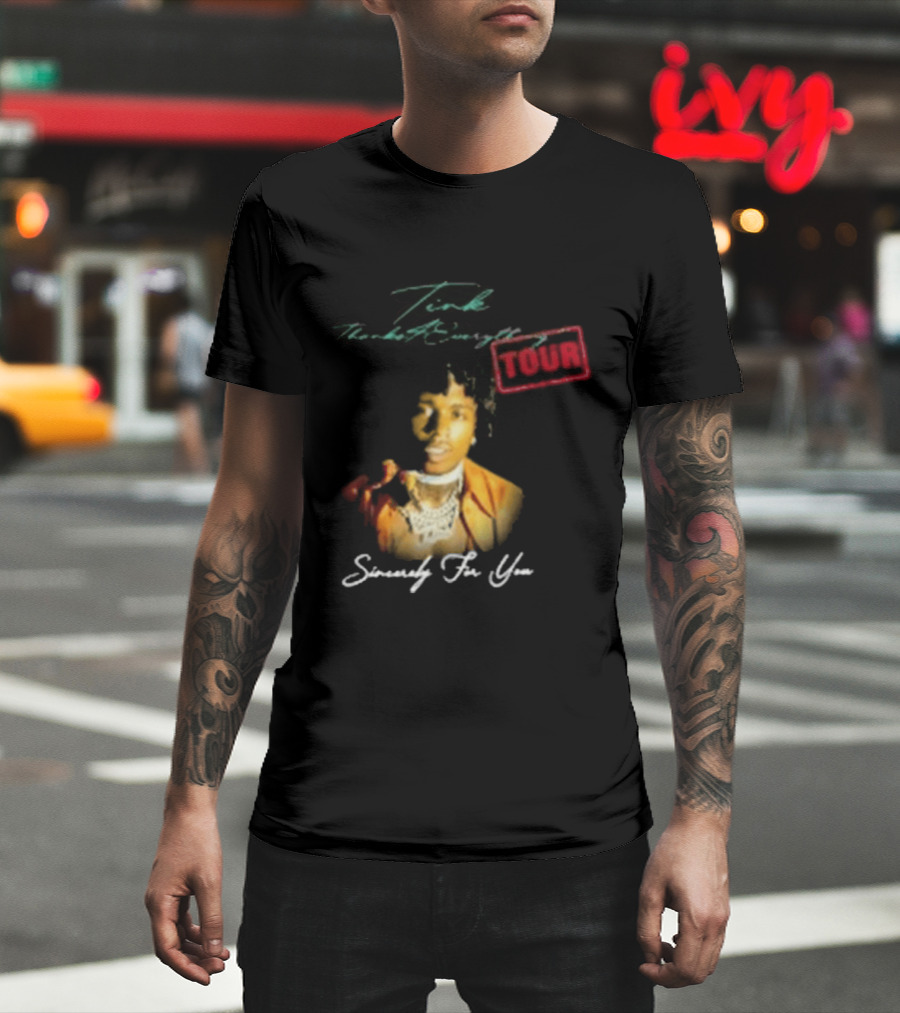 Que Jacquees Thanks 4 Everything Tour Signed You 5000 T-Shirt