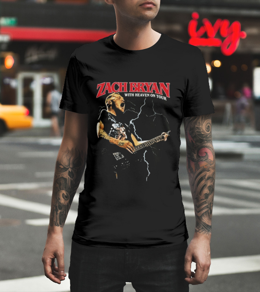 Zach Bryan With Heaven On Tour Live 8.13.2026 Empower Field Mile High Denver Co T-Shirt