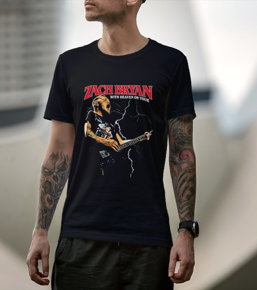 Zach Bryan With Heaven On Tour Live 8.13.2026 Empower Field Mile High Denver Co T-Shirt