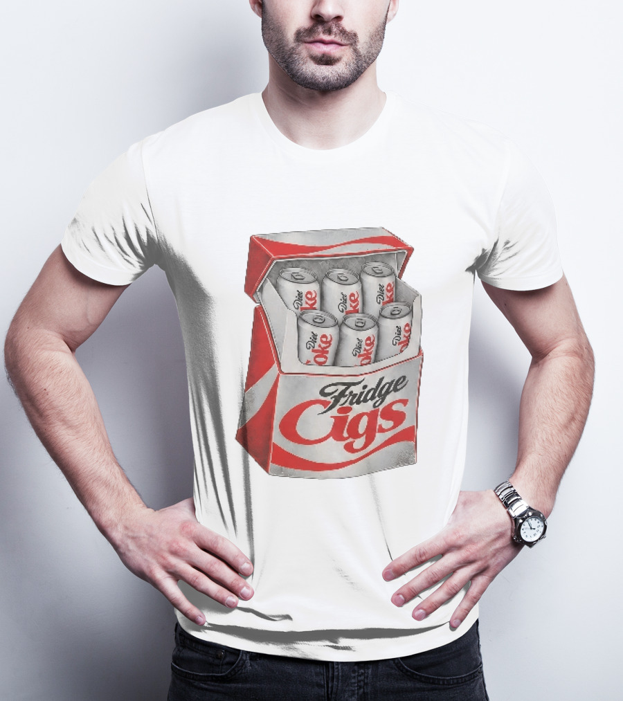 Fridge Cigs Box With Diet Coke Cans T-Shirt