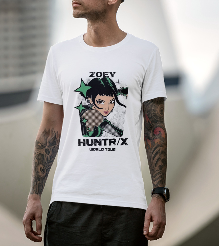 Zoey Huntr/X Girlz Tour Kpop Demon Hunters T-Shirt
