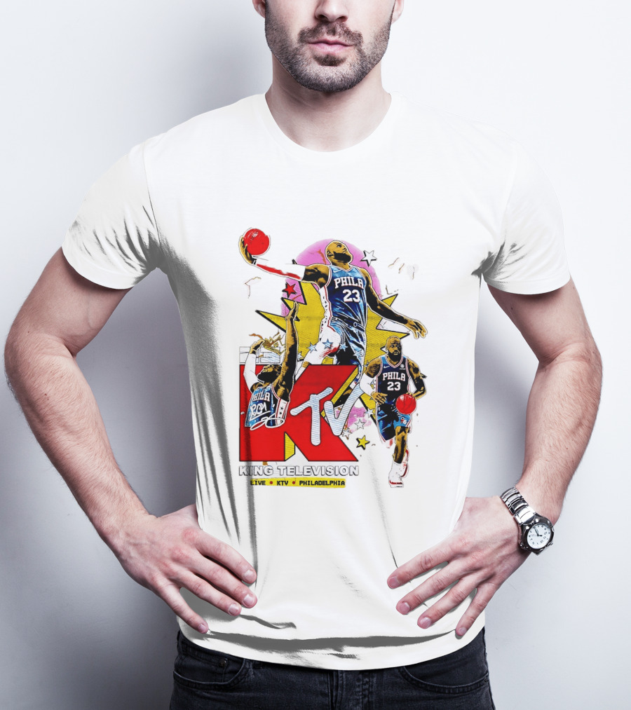 King Television Philadelphia 23 Philadelphia 76ers NBA KTV MTV Live T-Shirt