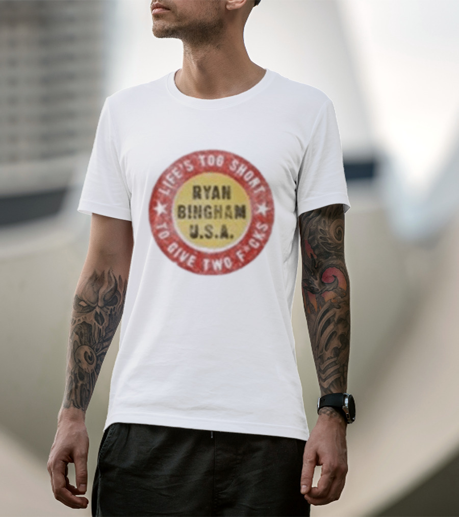 Ryan Bingham Life's Too Short To Give Two F*cks USA T-Shirt