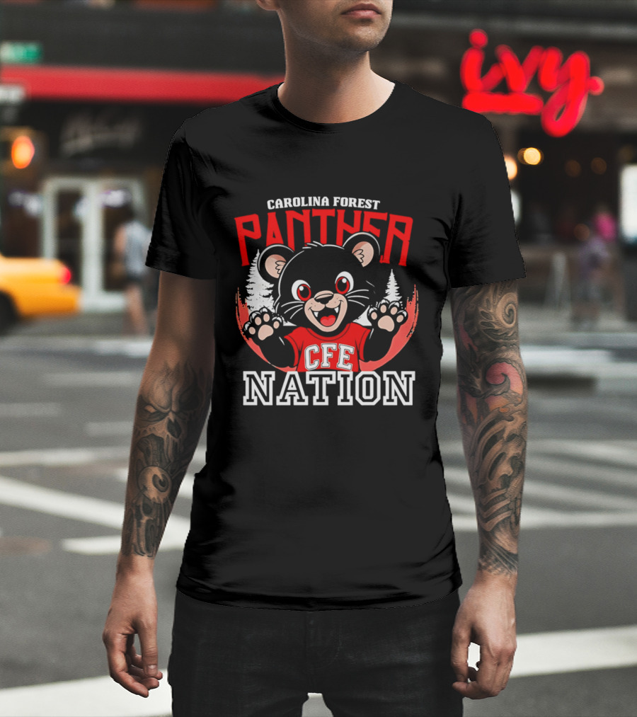 Carolina Forest Panther CFE Nation Cute T-Shirt