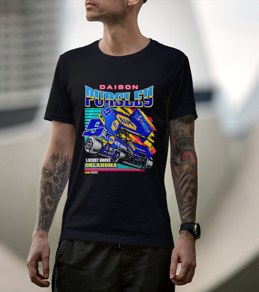 Daison Pursley Locust Grove Oklahoma Sprint Car Racing 9 Team T-Shirt