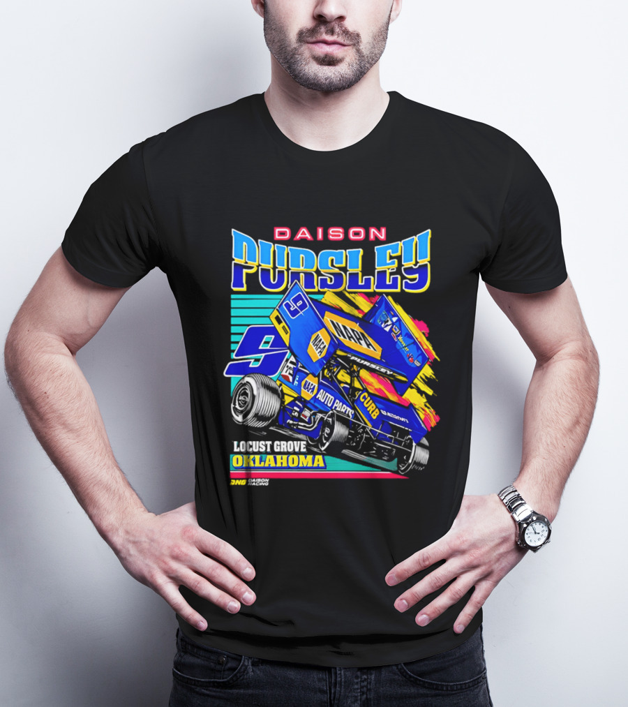 Daison Pursley Locust Grove Oklahoma Sprint Car Racing 9 Team T-Shirt