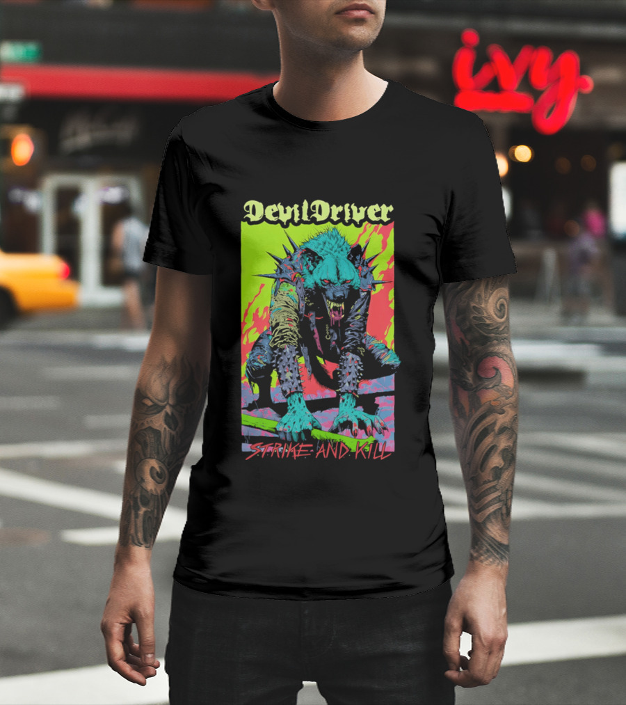 DevilDriver Strive And Kill Bone Hyena T-Shirt