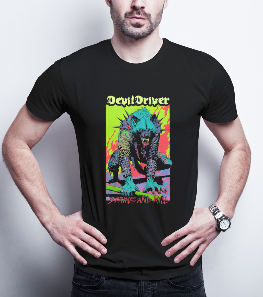 DevilDriver Strive And Kill Bone Hyena T-Shirt