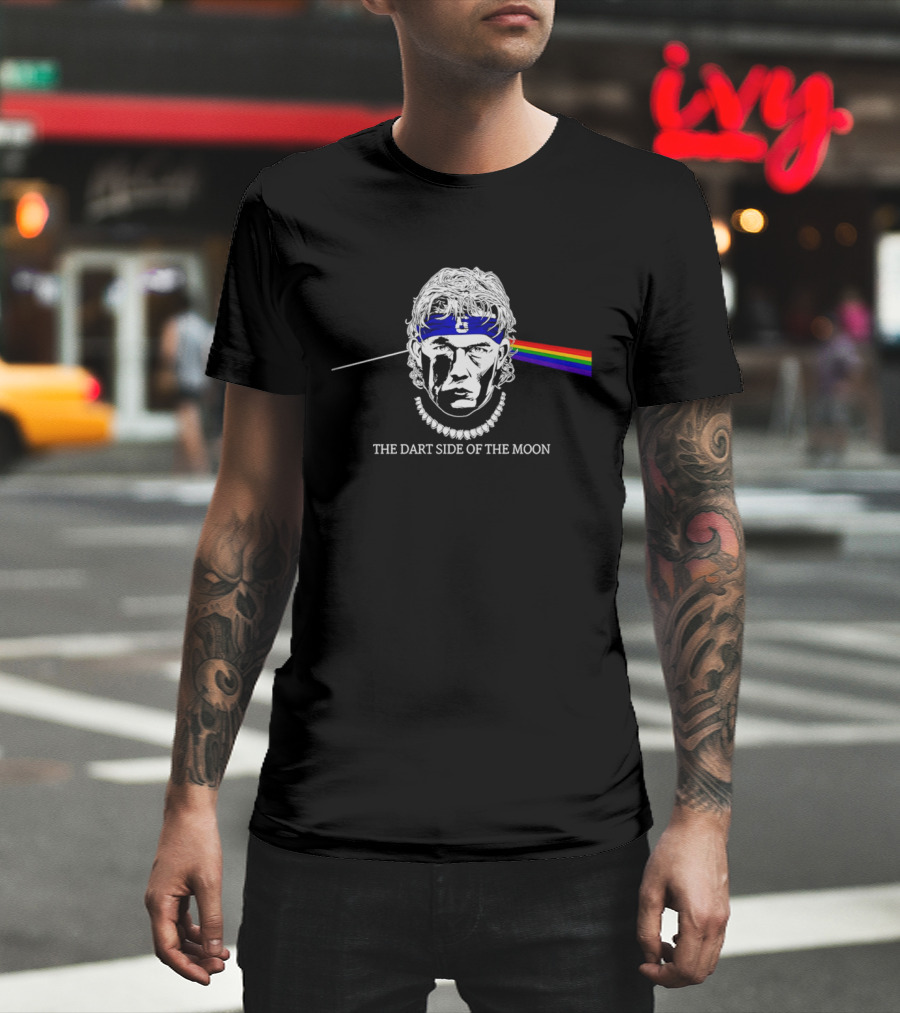 The Dart Side Of The Moon Rainbow Prism Luke Littler T-Shirt