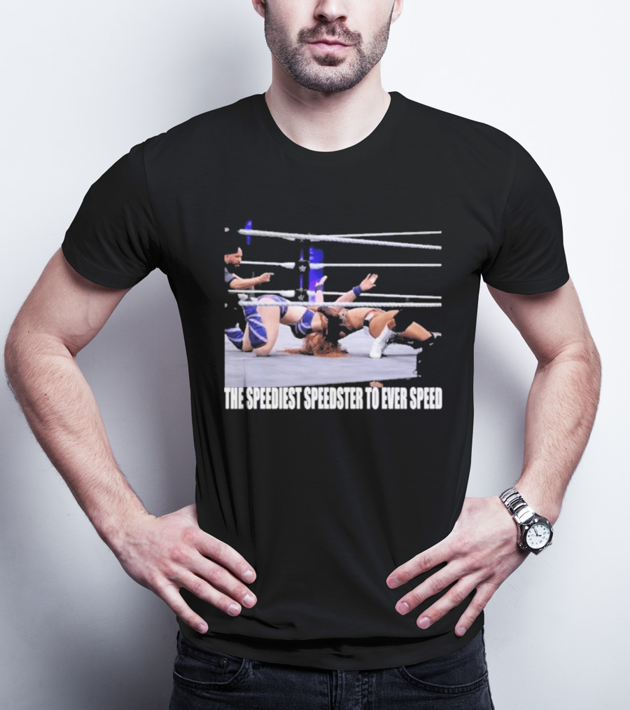 Wrensday Evolved The Speediest Speedster Wrestling Action Sequence T-Shirt