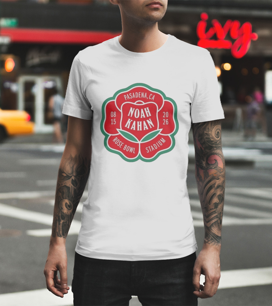 Noah Kahan Pasadena CA Rose Bowl Stadium 2026 August 15 T-Shirt