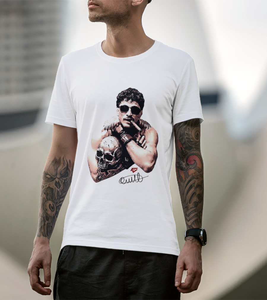 Smokilld Smokebreak Skull Tattoo Sunglasses Cigar T-Shirt