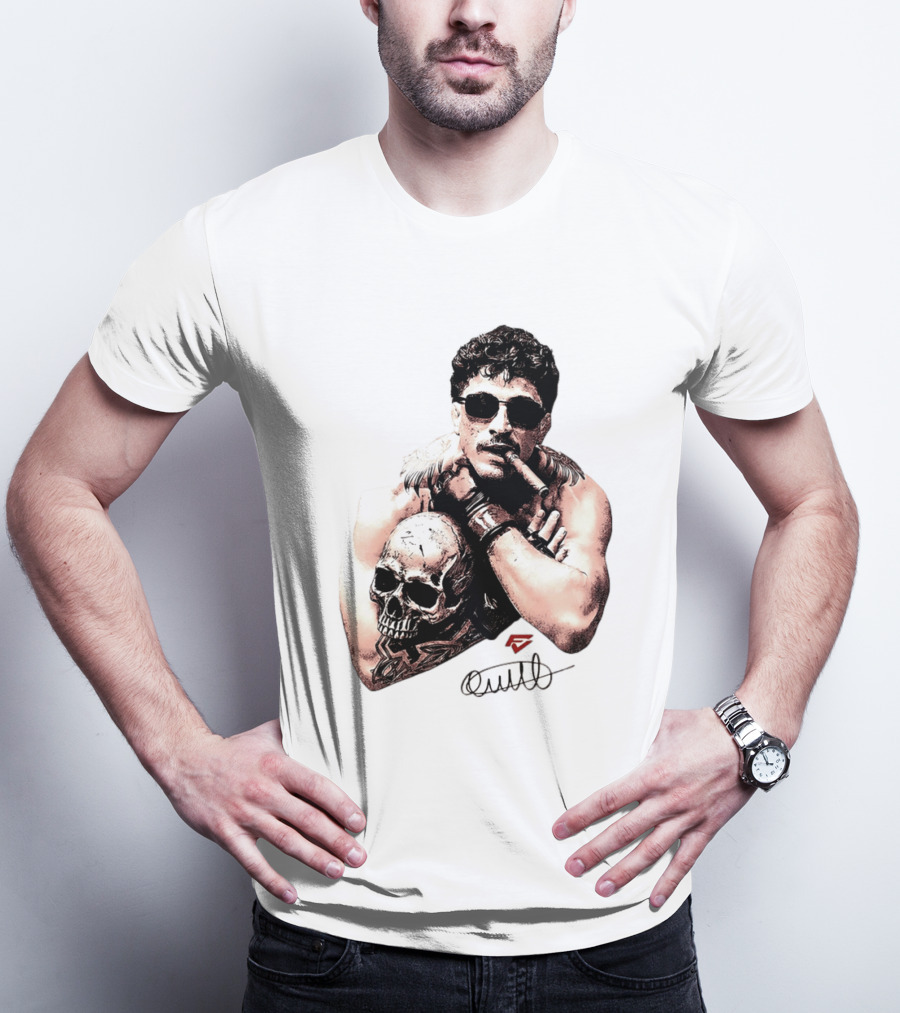 Smokilld Smokebreak Skull Tattoo Sunglasses Cigar T-Shirt