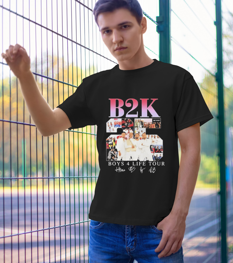 B2K 25th Anniversary Boys 4 Life Tour Signatures R&B Band T-Shirt