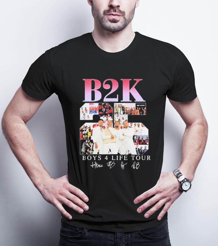 B2K 25th Anniversary Boys 4 Life Tour Signatures R&B Band T-Shirt