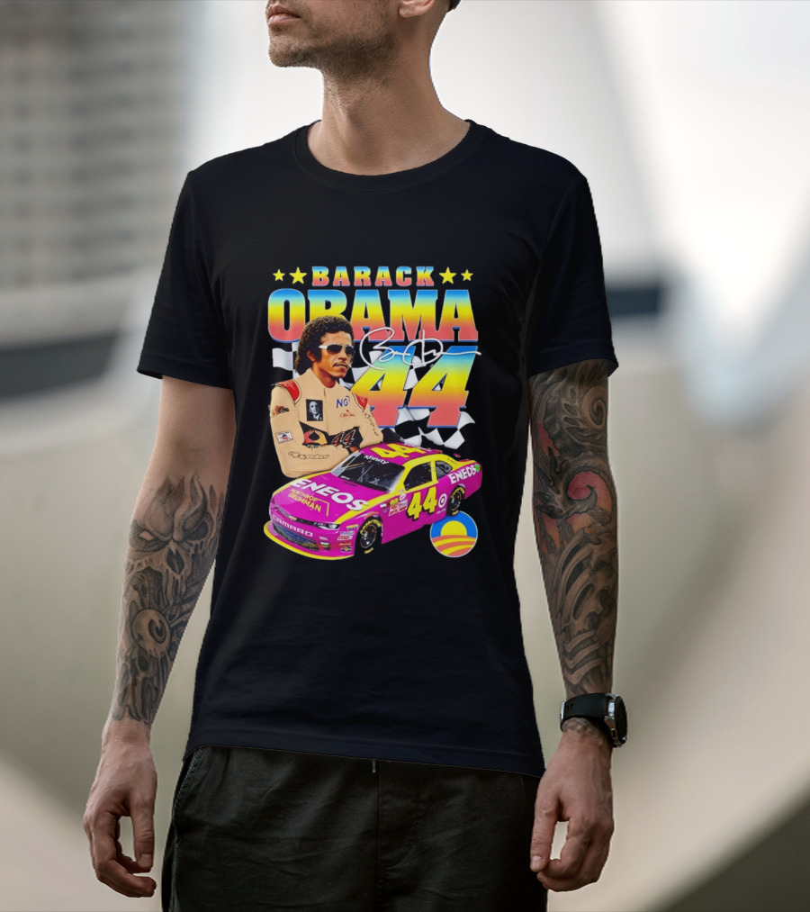 Barack Obama Racing 44 ENEOS NASCAR T-Shirt