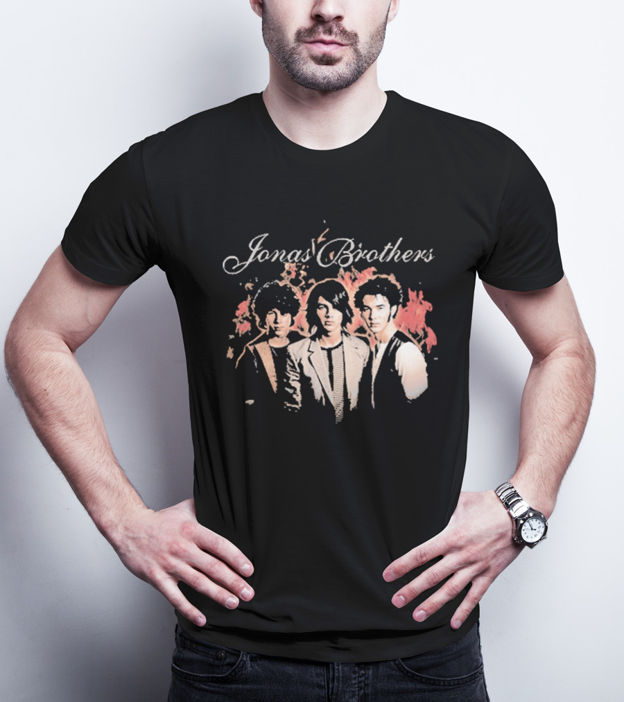 Jonas Brothers Fiery Backdrop Trio T-Shirt