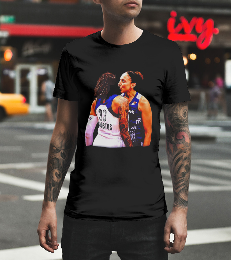 WNBA Diana Taurasi And Seimone Augustus Iconic Encounter Basketball Moment T-Shirt