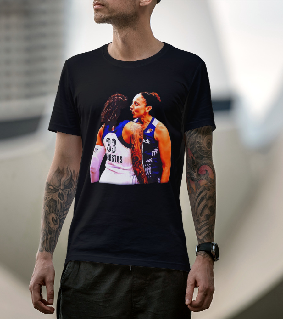 WNBA Diana Taurasi And Seimone Augustus Iconic Encounter Basketball Moment T-Shirt